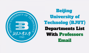 Beijing University of Technology (BJUT) Departments With Faculty Email ...