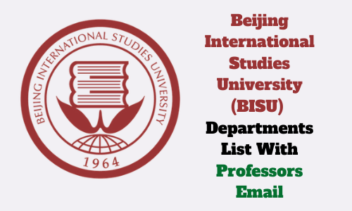 Beijing International Studies University (BISU) Departments With ...