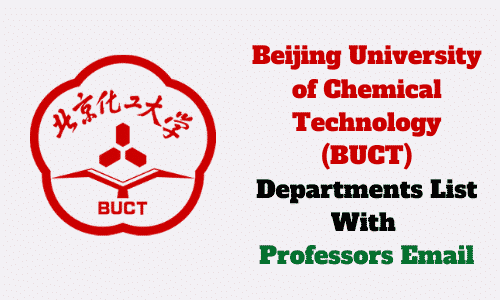 Beijing University of Chemical Technology (BUCT) Departments With ...