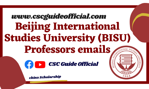 Beijing International Studies University Professors Emails | BISU ...