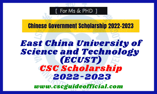 2022-2023 Chinese Government Scholarship East China University of ...