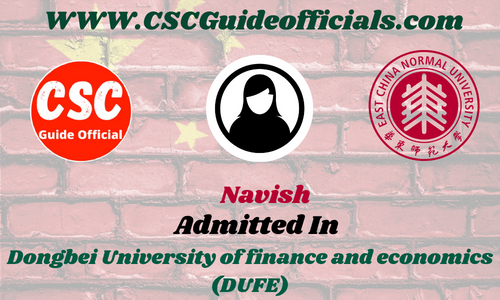 Navish Admitted to East China Normal University || China CSC ...