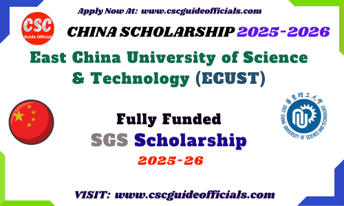 East China University of Science and Technology ECUST SGS Scholarship ...